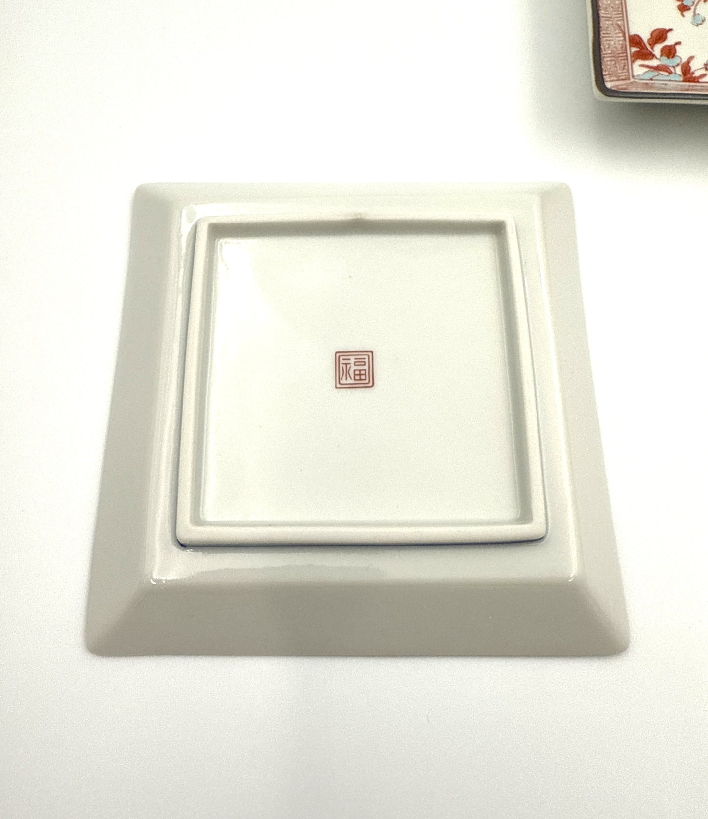 Kutani Yaki (Ware) Square Plates, Histrical Design(Set of five plates ...